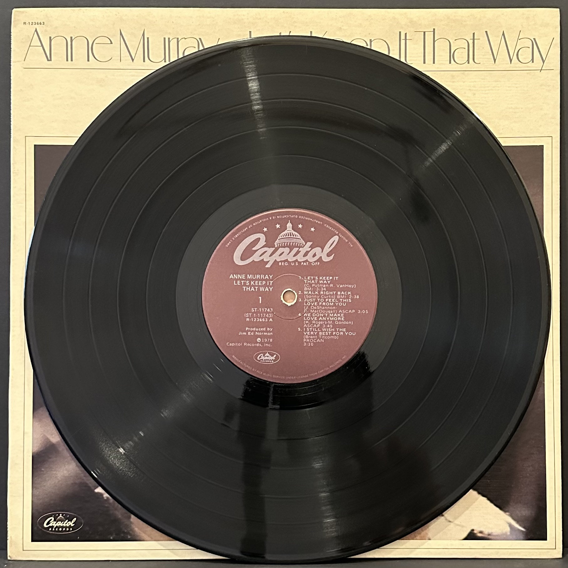 Anne Murray Let's Keep It That Way Vinyl LP Vintage 1978 - Etsy