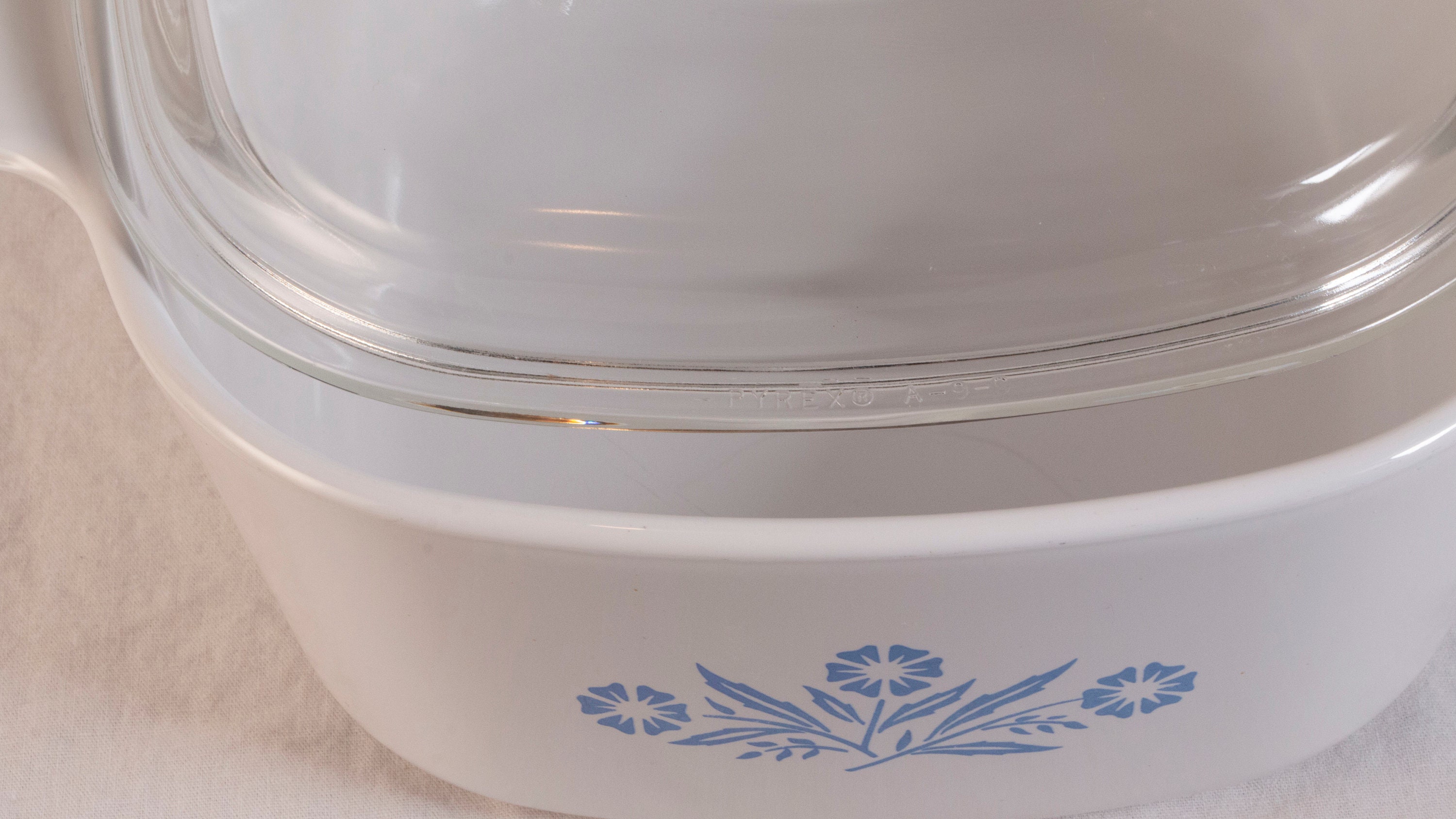 Vintage Pyrex Corningware Blue Cornflower Casserole W/ Glass Lid 3 ...