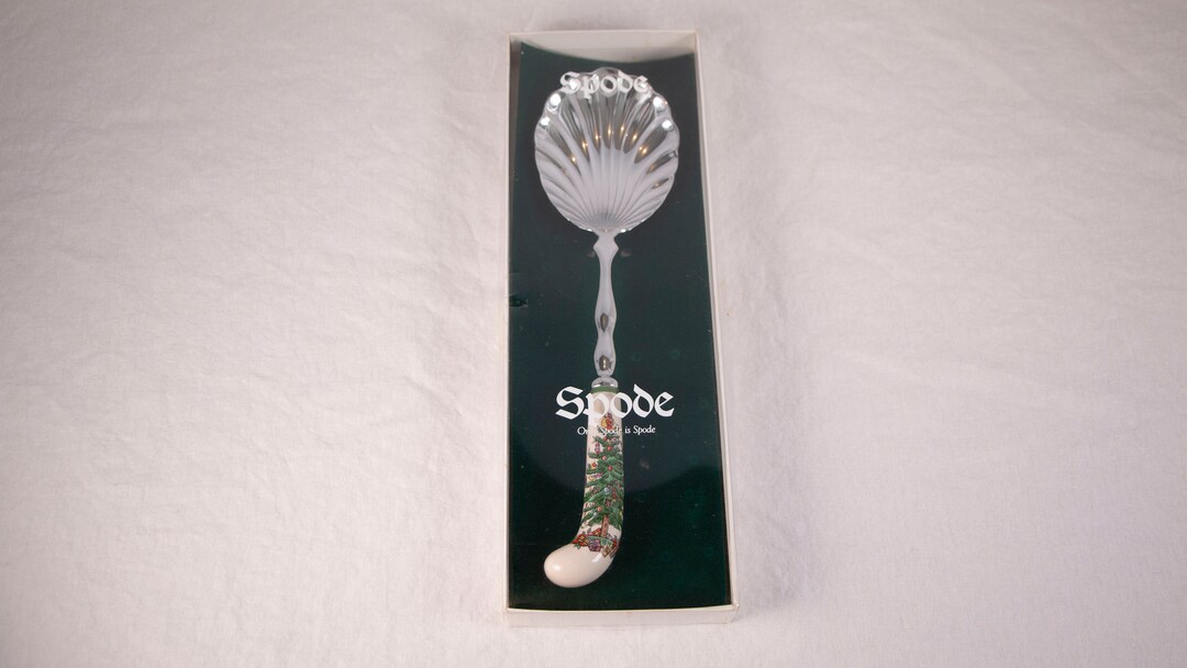 Vintage Spode Christmas Tree Shell Spoon - New in Box! - Etsy