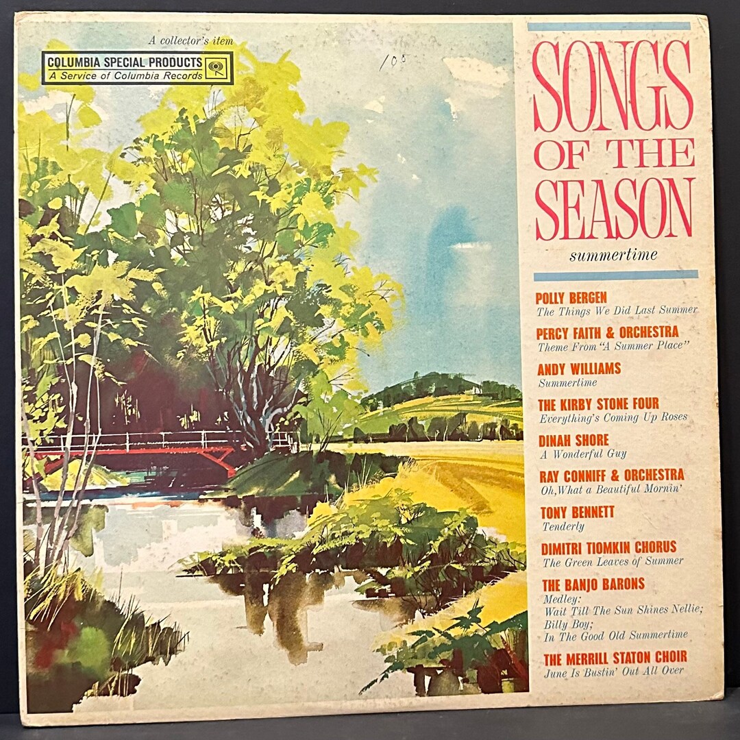 Songs of the Season, Summertime - Vinyl LP - Vintage 1961 - Etsy