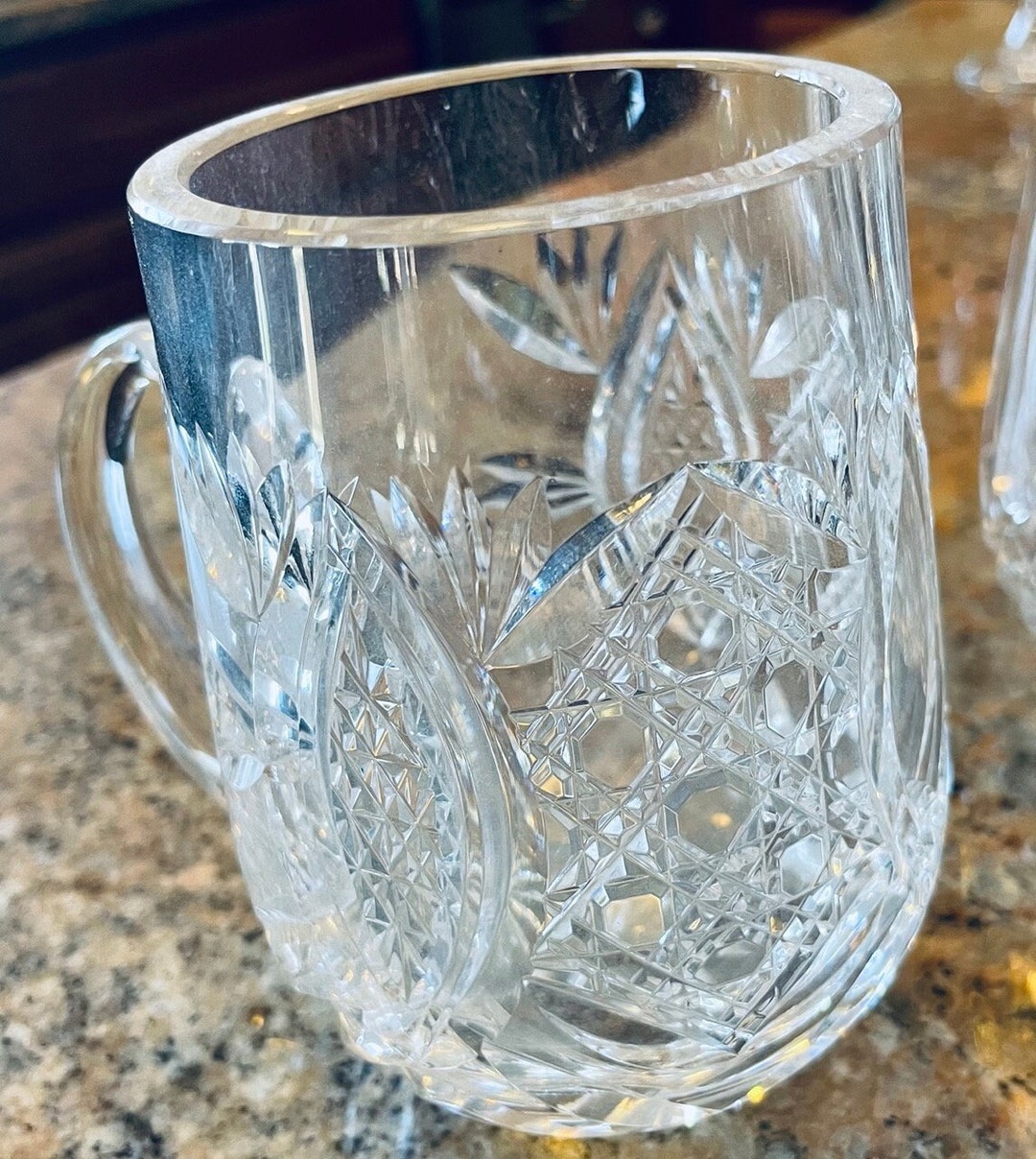 Vintage Waterford Crystal Tankard 14 Oz - Etsy
