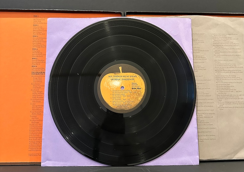 George Harrison - All Things Must Pass - 3-album Set - Vinyl LP ...
