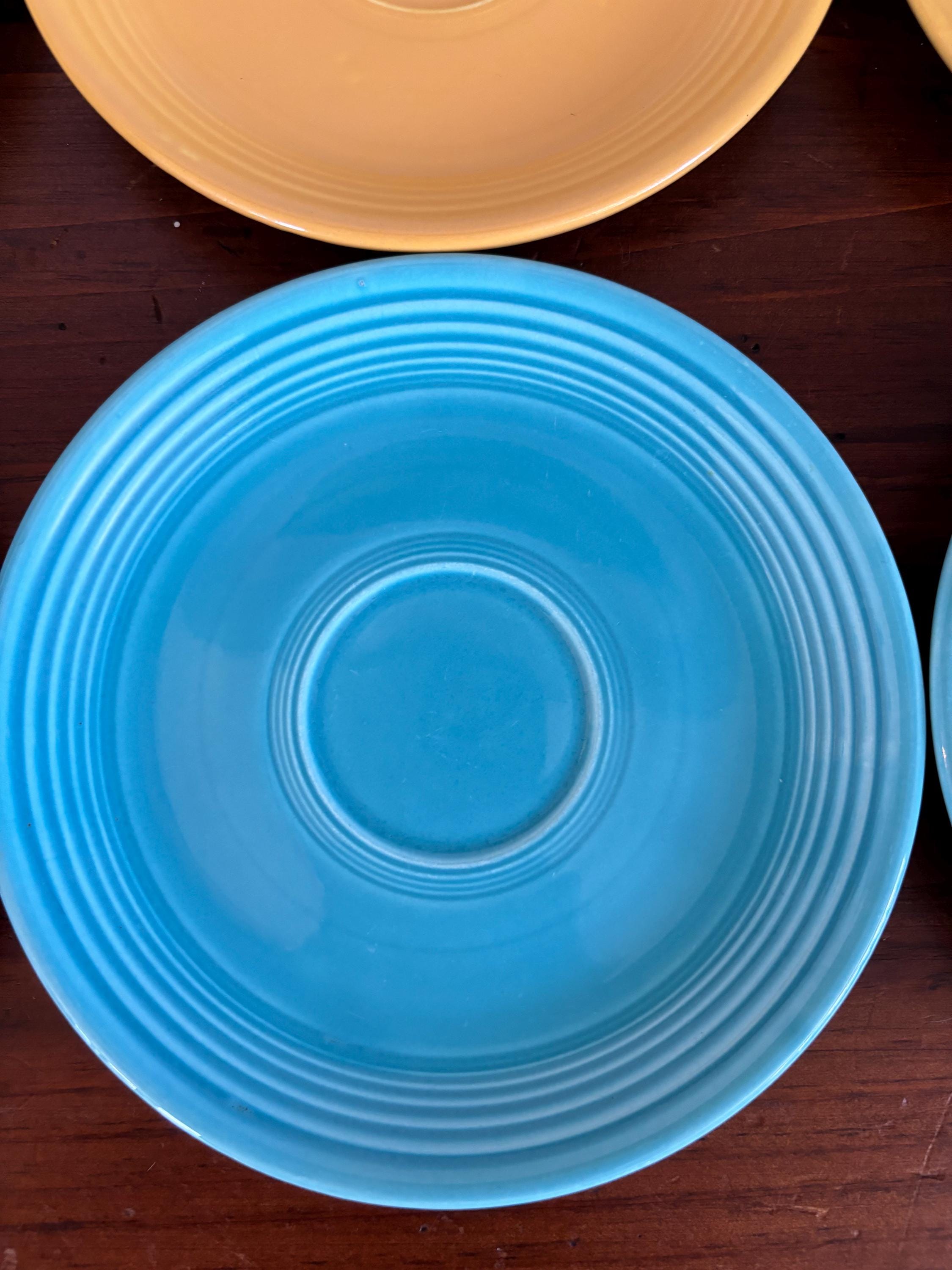 Vintage 6" Fiestaware Saucers (set of 6) - Etsy