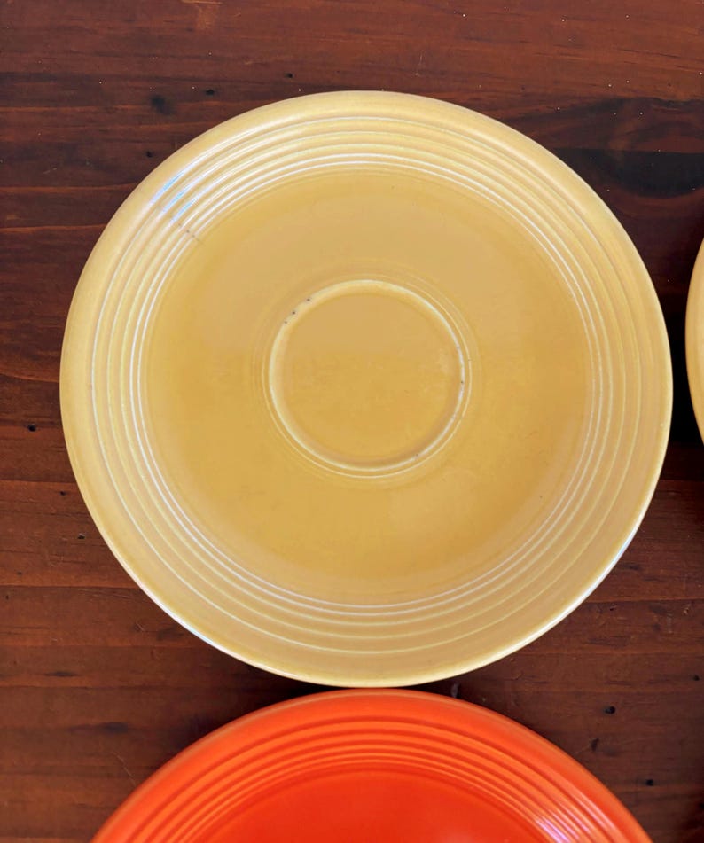 Vintage 6" Fiestaware Saucers (set of 6) - Etsy