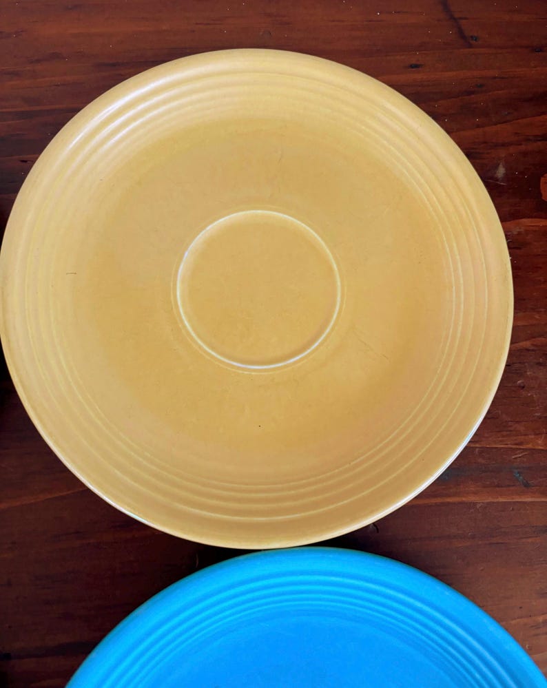 Vintage 6" Fiestaware Saucers (set of 6) - Etsy