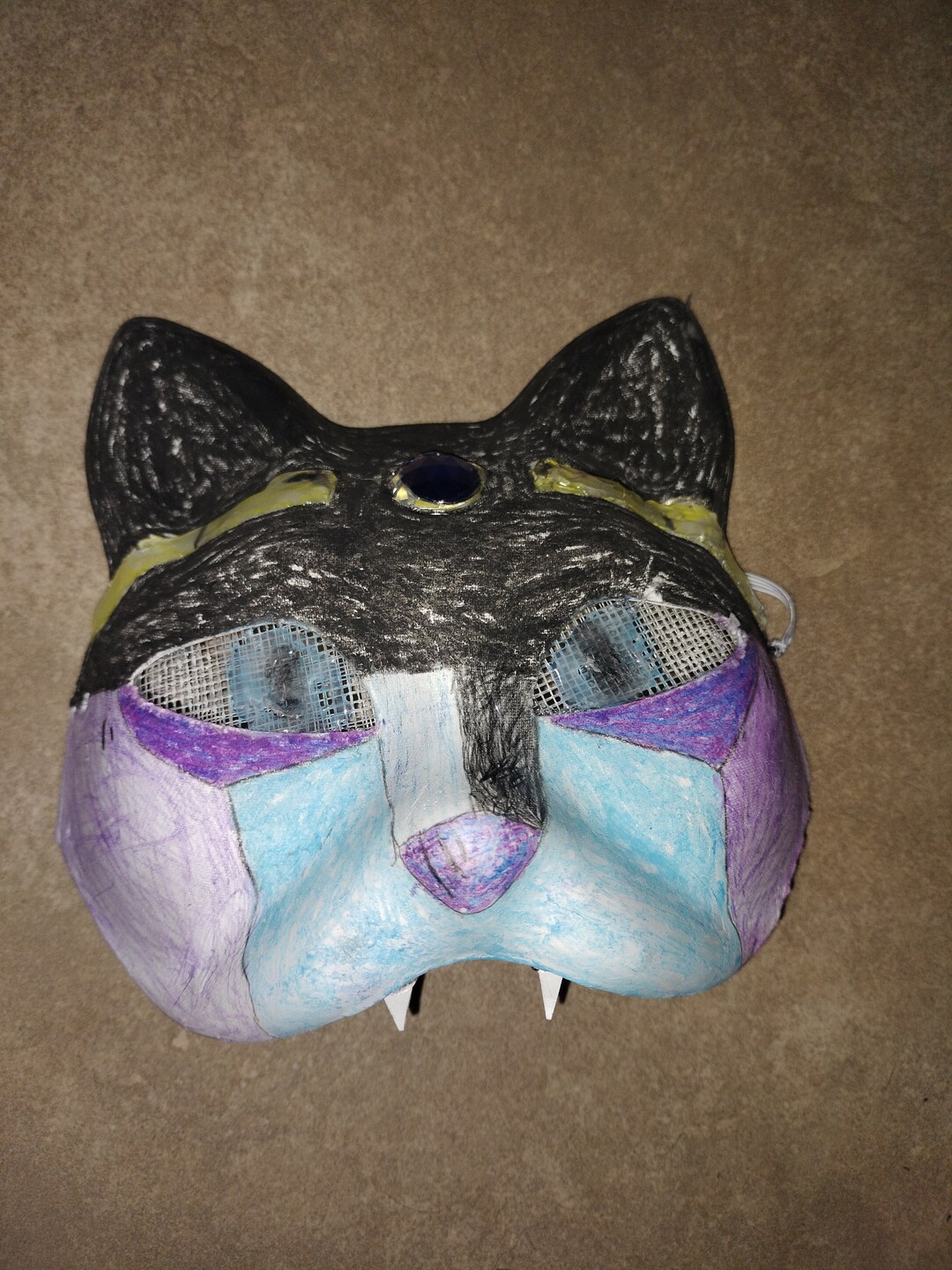 Star Platinum Jjba Therian/furry Mask - Etsy