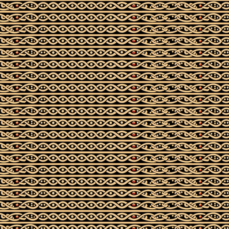 Viking Borders: Seamless Celtic Patterns Digital Paper (digital ...