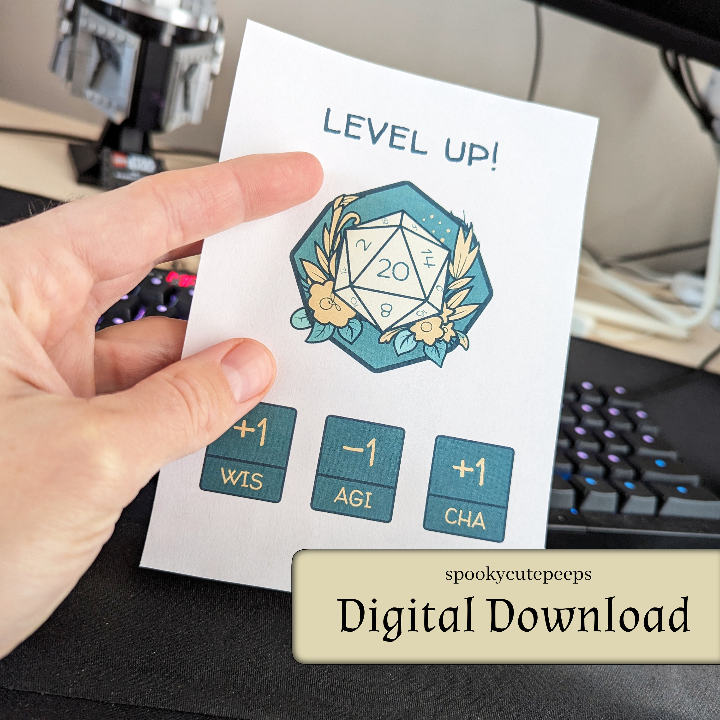 Roleplaying Birthday Card, Gift for Tabletop RPG Player, RPG Birthday ...