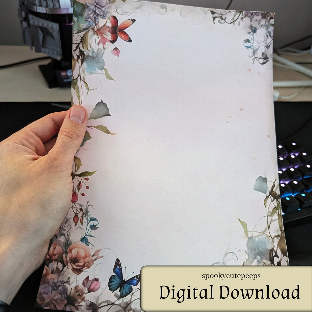 Fairy Paper Templates 5-pack A4 Size, Printable High Resolution for ...