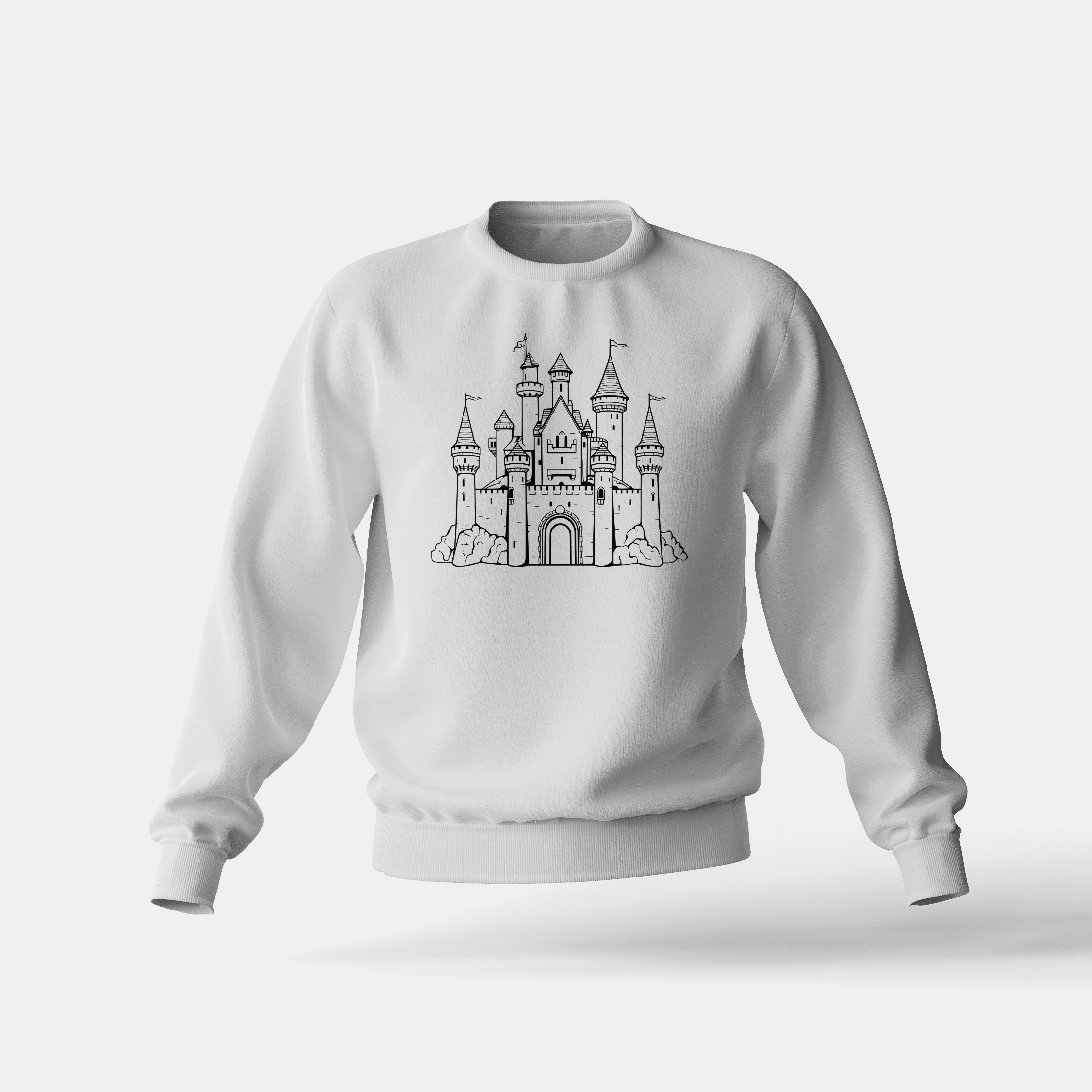 Castle SVG - Printable PNG, Simple Cut-out DIY Digital File, Medieval ...