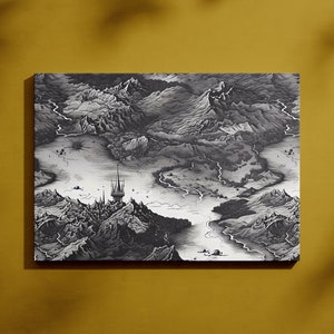 Adventure Awaits: 5-pack Fantasy Map Digital Papers, Printable, Ideal ...