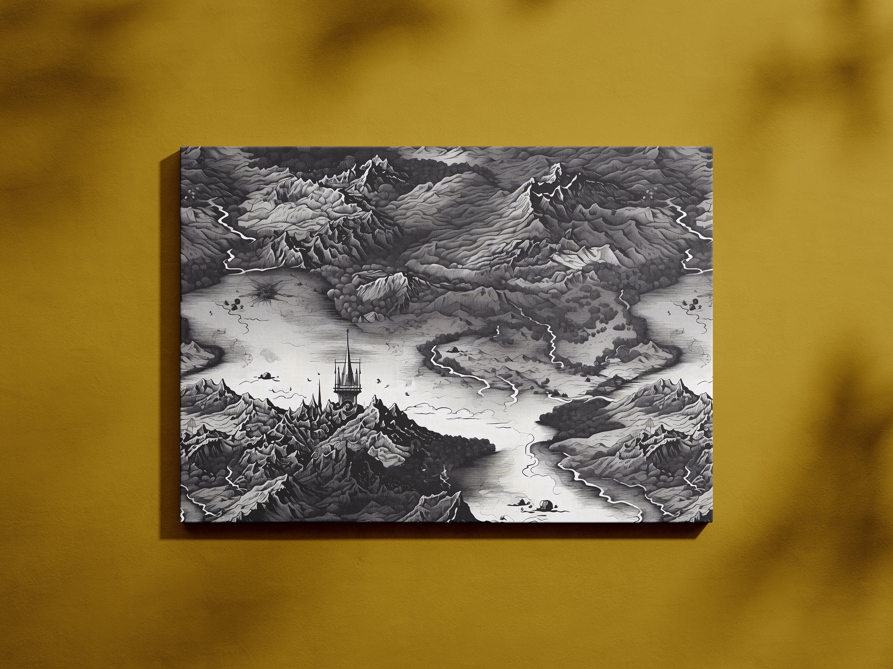 Adventure Awaits: 5-pack Fantasy Map Digital Papers, Printable, Ideal ...