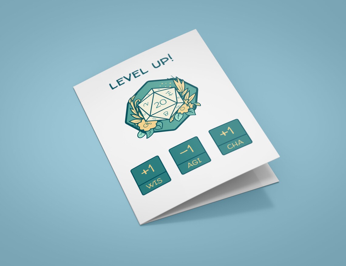 Roleplaying Birthday Card Gift for Tabletop RPG Player RPG - Etsy