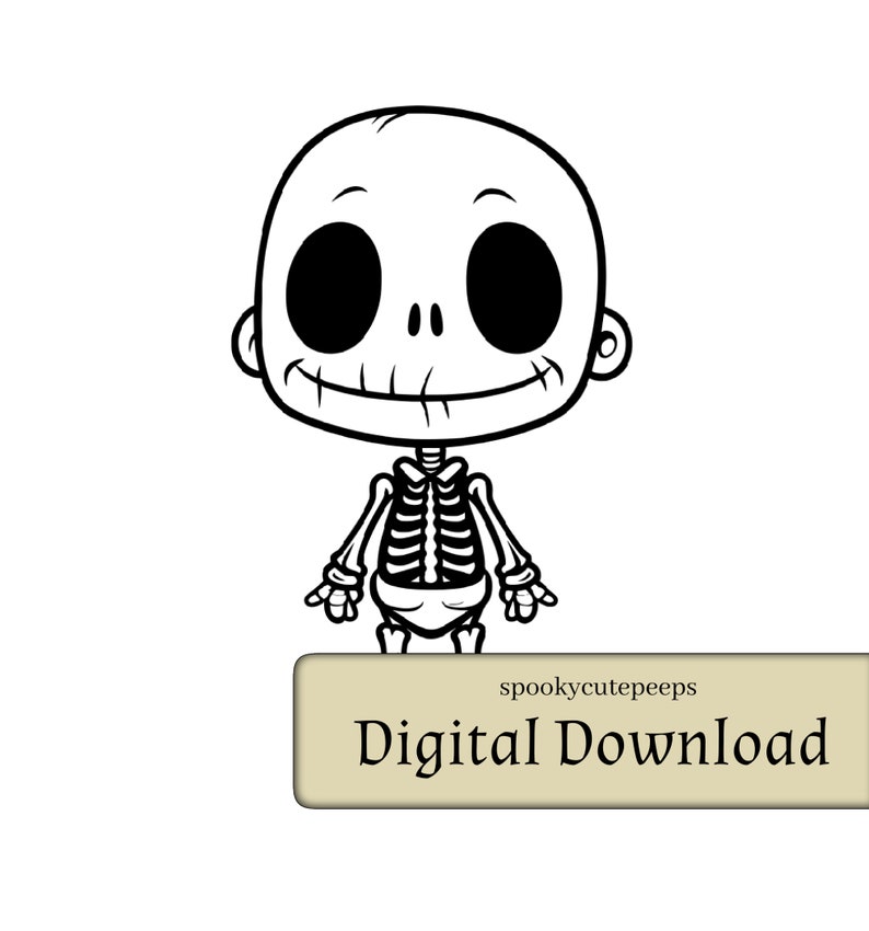 Cute Skeleton Boy SVG - Seasonal Halloween Clip Art, Spooky Holiday ...