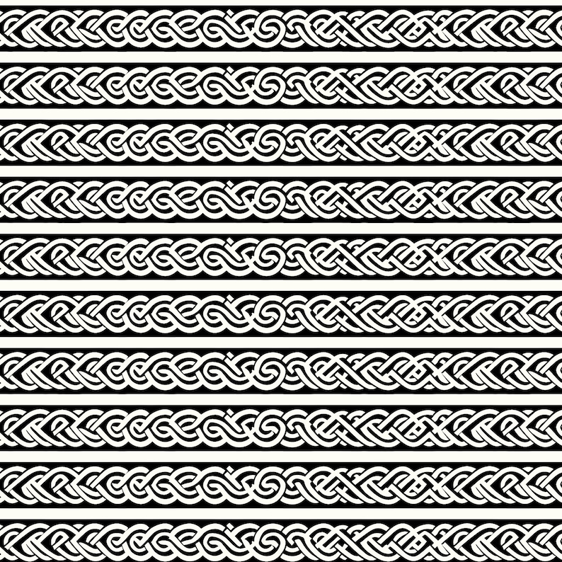 Legends of Valhalla: Viking Borders - 20 Pack Seamless Digital Papers ...