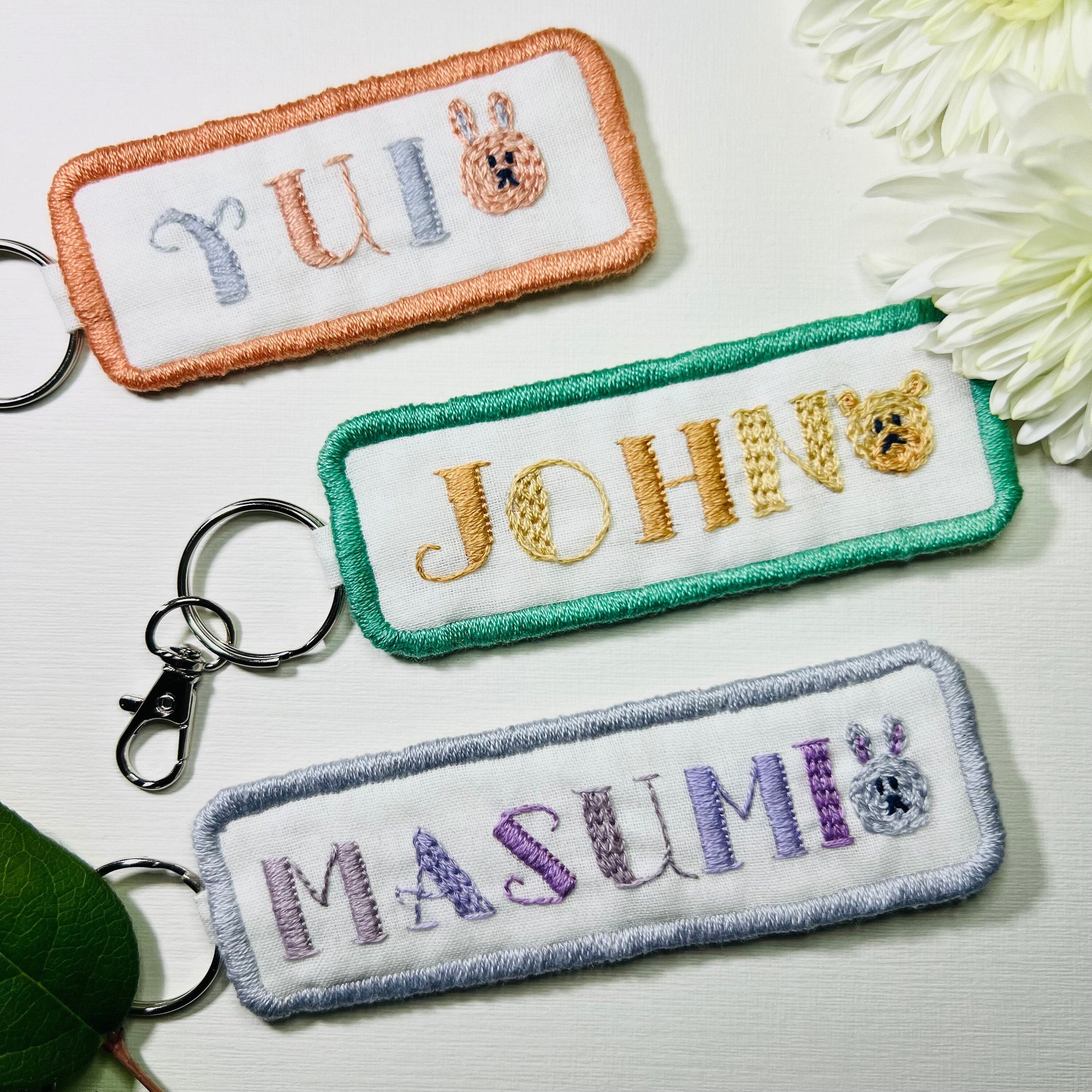 Personalized Name Tag School Bag Tag for Kid Embroidery Name Tag Diaper ...