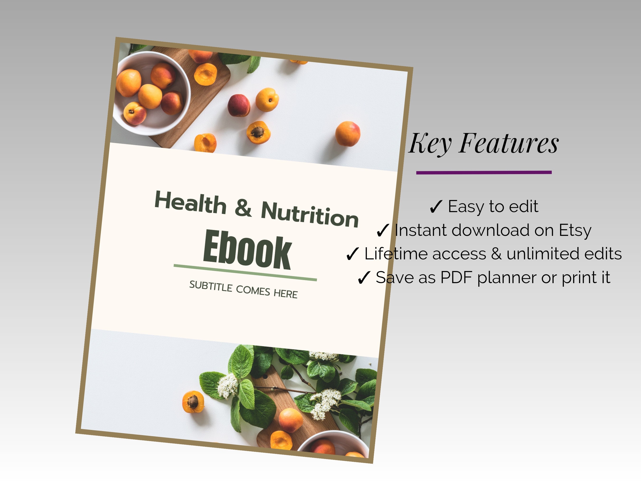 Editable Canva Template Ultimate Nutrition Guid DFY Content - Etsy