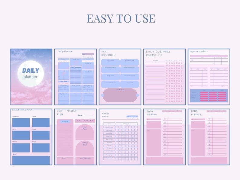 Daily Planner | Onenote Templates | Personal Planner Bundle | to Do ...