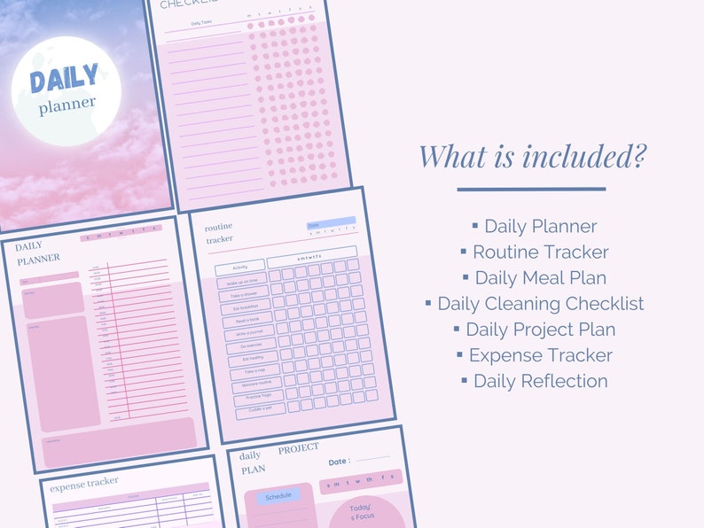 Daily Planner | Onenote Templates | Personal Planner Bundle | to Do ...