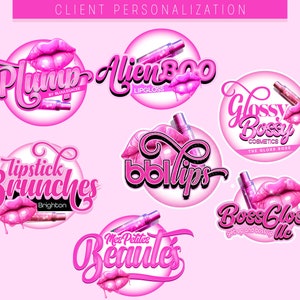 Pre-made Lip Gloss Logo, Lipstick Logo, Beauty Logo, Logo Design ...