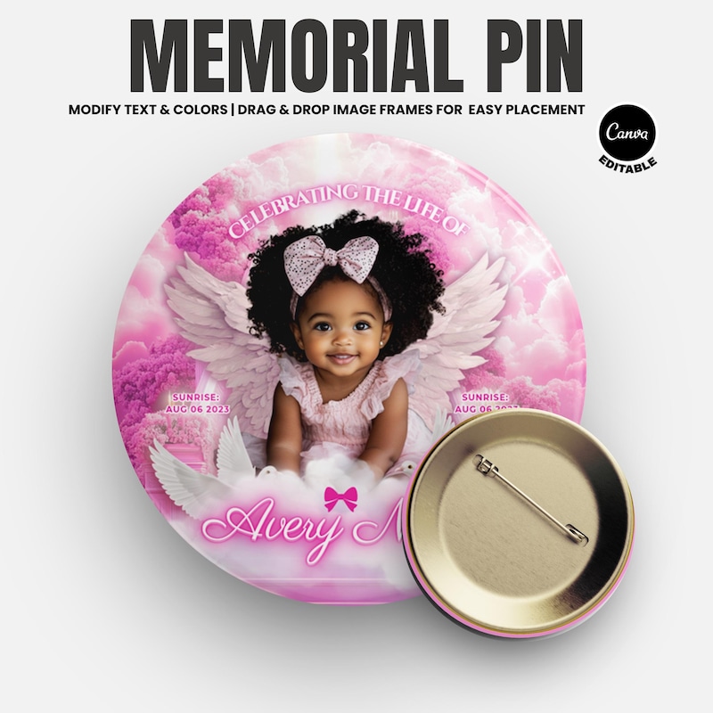 Children Mourning Pins - Etsy UK