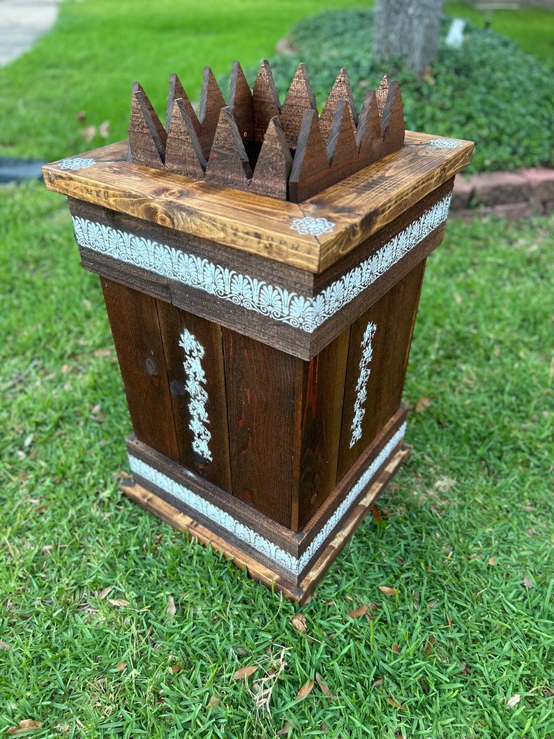 Wooden Tulsi Planter (vrindavan Tulsi Pot) for Growing Holy Basil ...