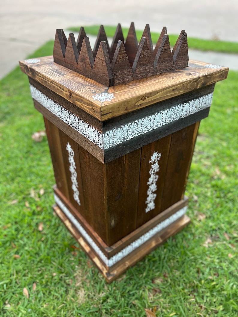 Wooden Tulsi Planter (vrindavan Tulsi Pot) for Growing Holy Basil ...