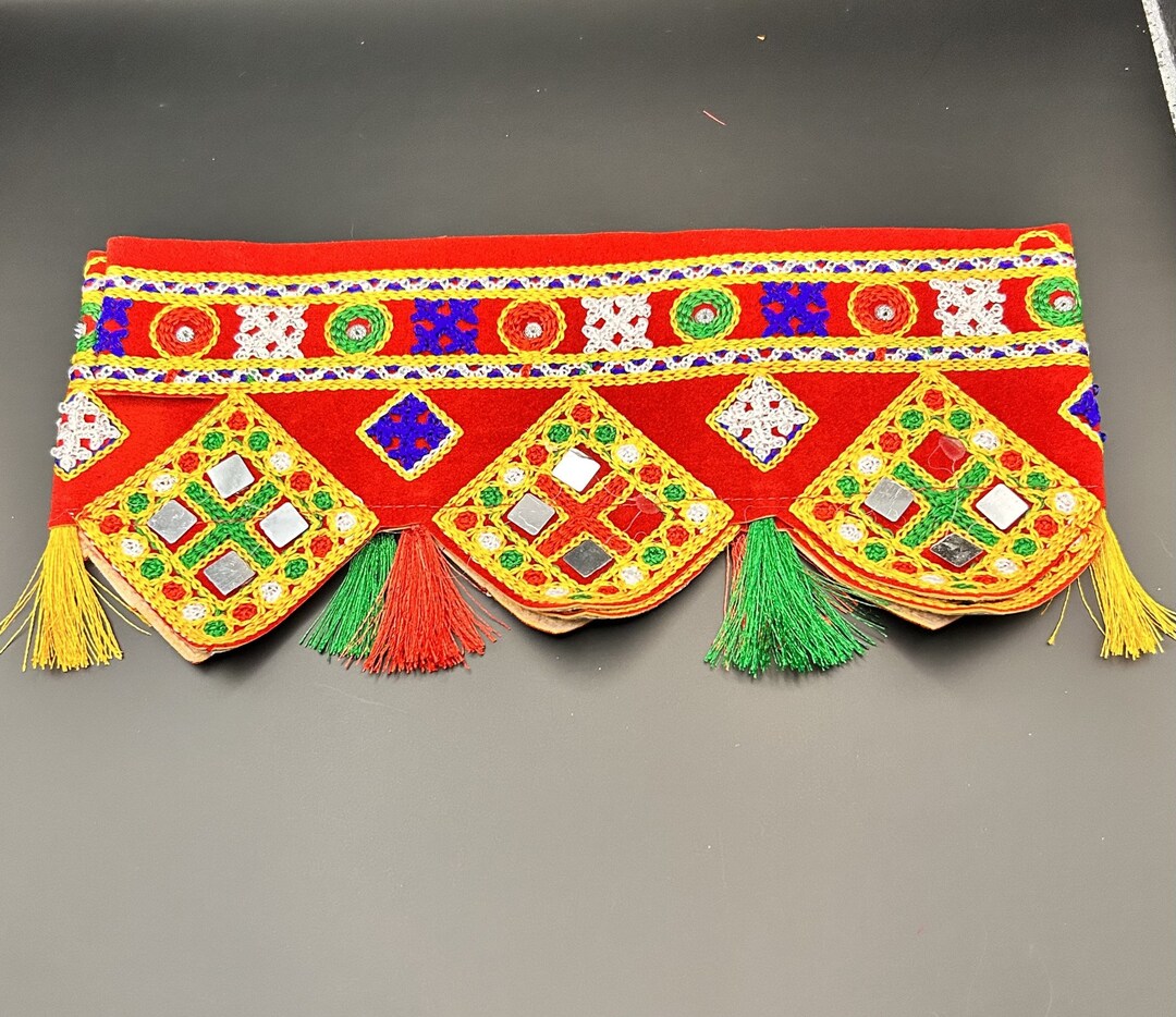 Handmade Cloth Toran: Traditional Indian Door Hanging, 3 Feet - Etsy