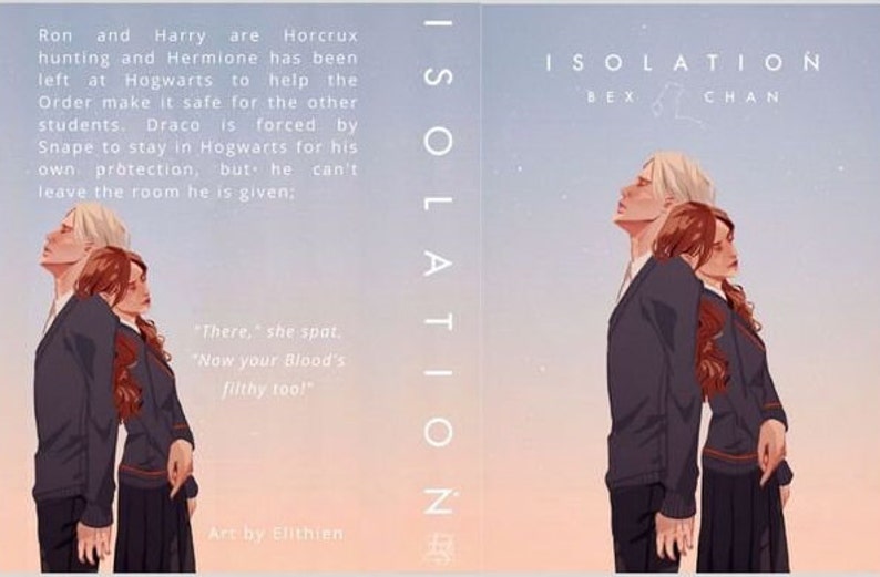 ISOLATION Book by Bex Chan: A Dramione Fanfic of Love and War. - Etsy
