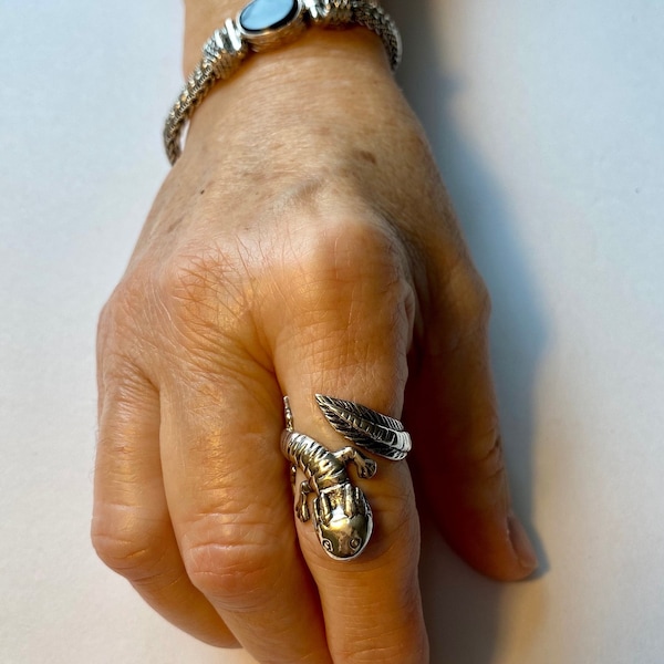 Mexican Axolotl Ring - Etsy