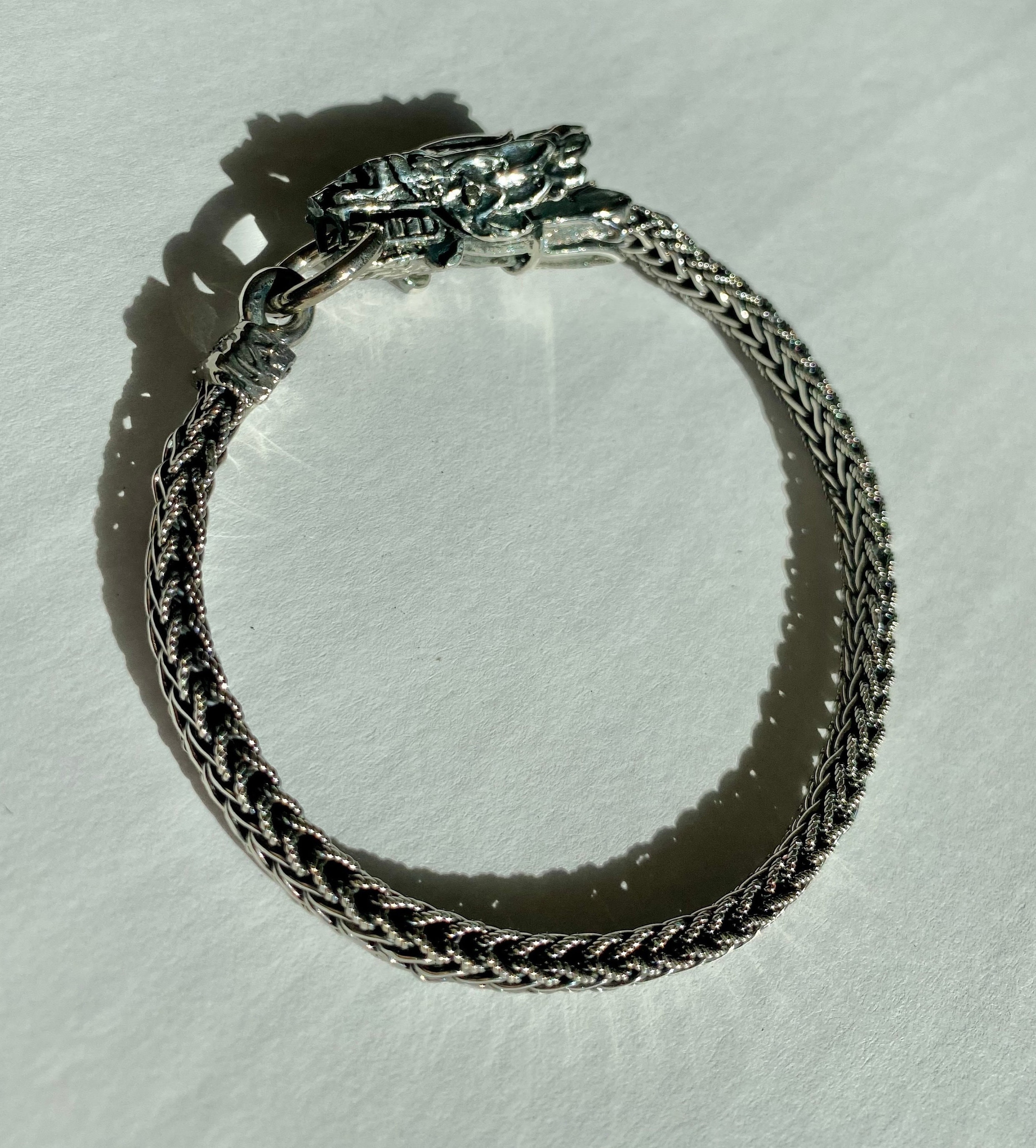 925 Silver Handmade Quetzalcoatl Bracelet - Etsy