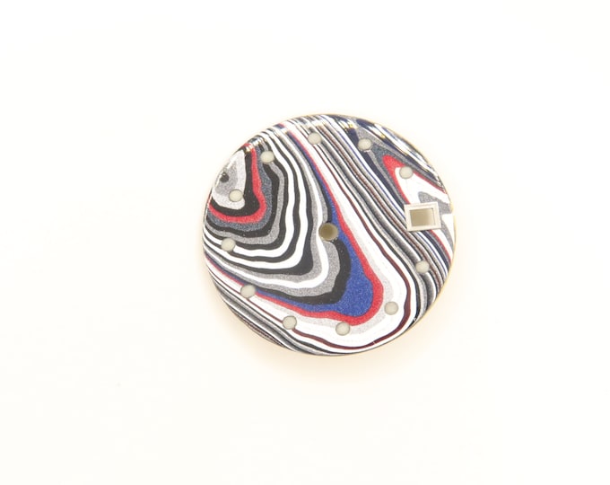 Unique Fordite Dial With Flush Lumed Hour Markers and Date Window for ...