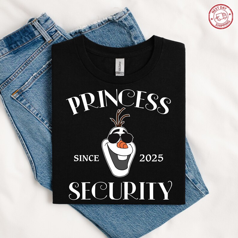 Comfort Colors® Frozen Princess Security T-shirt, Olaf Princess ...