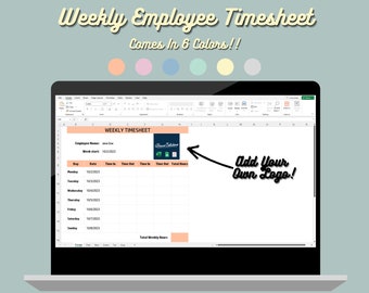 Biweekly Employee Timesheet | Editable Time Sheet Template | Personal ...