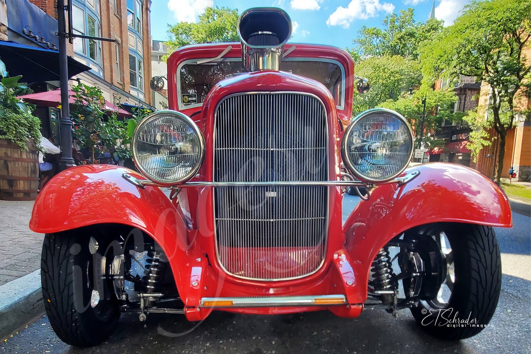 1932 Red Ford Coupe Print – Classic Hot Rod Art (digital Download) - Etsy