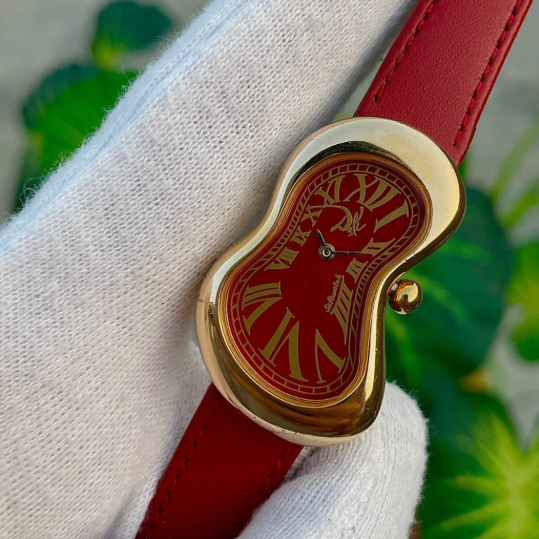 Rare Salvador Dali Red Softwatch Exaequo Melted Lava Unisex - Etsy