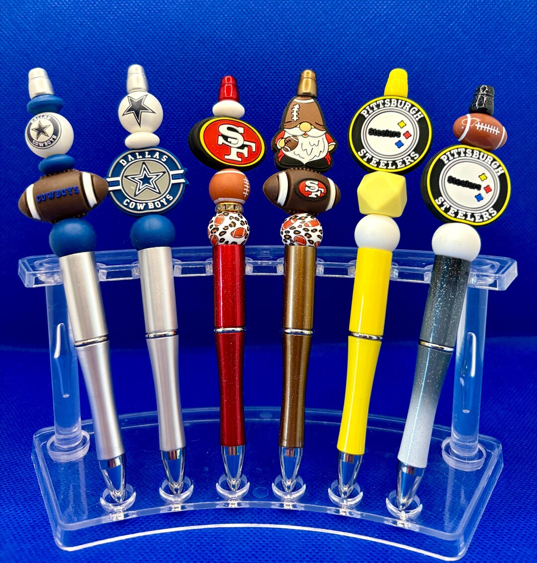 American Football Team Silicone Bead Twist Pens - Etsy
