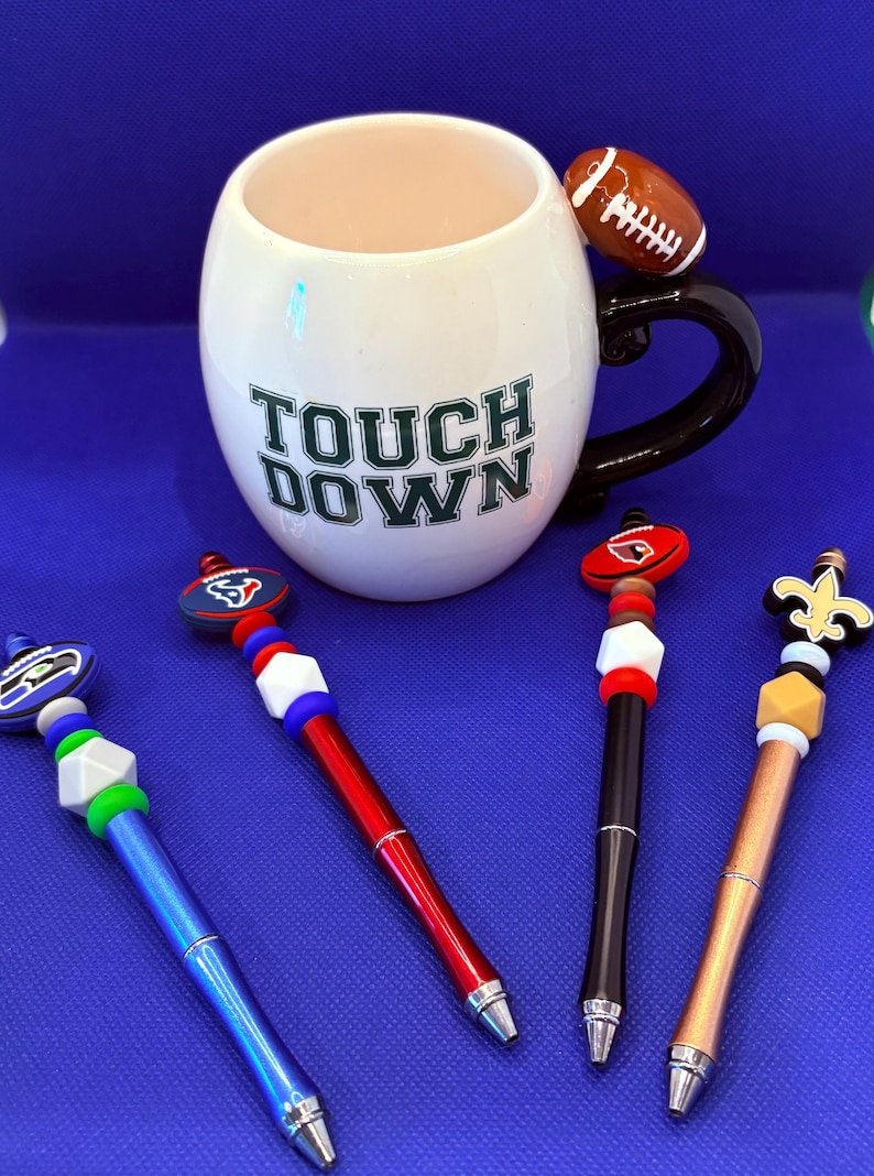 American Football Team Silicone Bead Twist Pens - Etsy