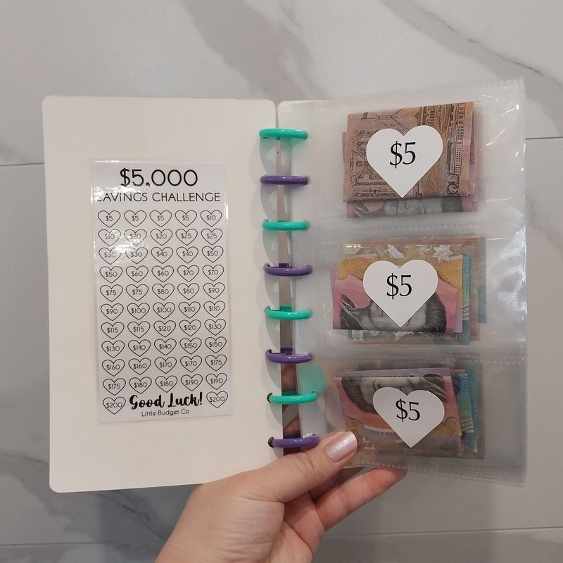 Savings Challenge Binder - Etsy