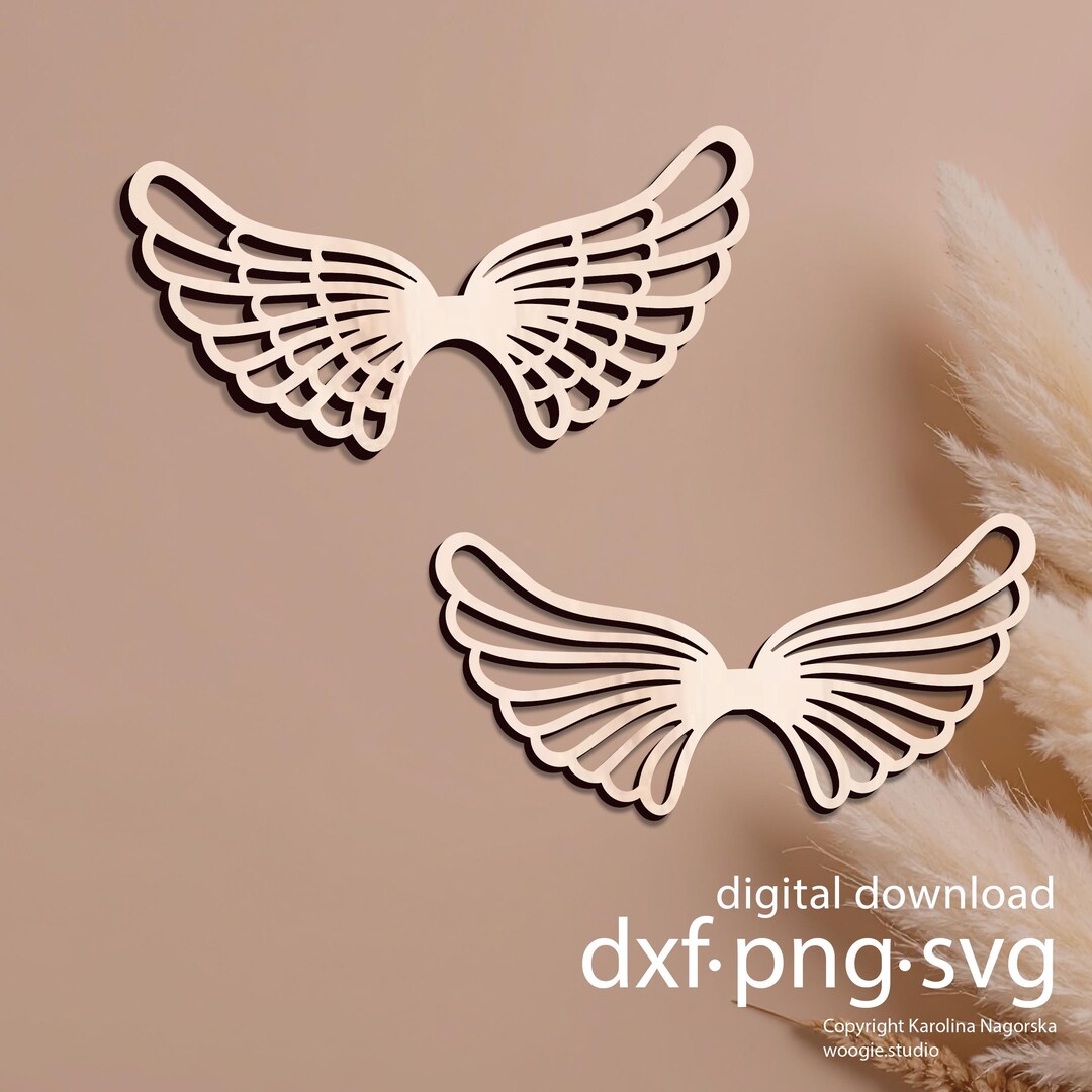 Angel Wings for Laser, Svg and Dxf Files - Etsy
