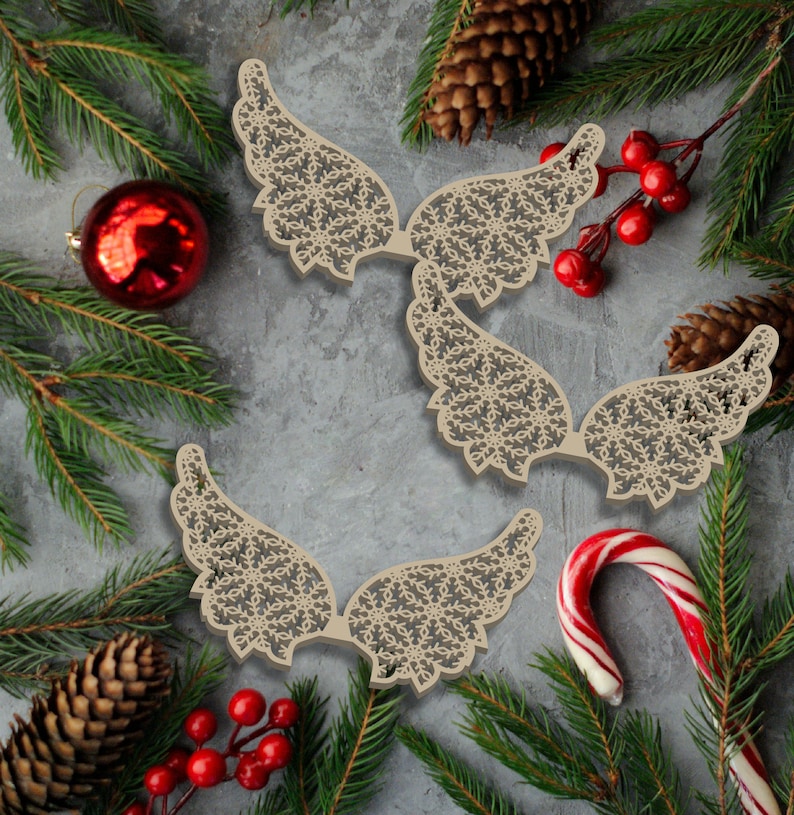 Alas de macramé archivo SVG archivo PNG archivo DXF - Etsy México