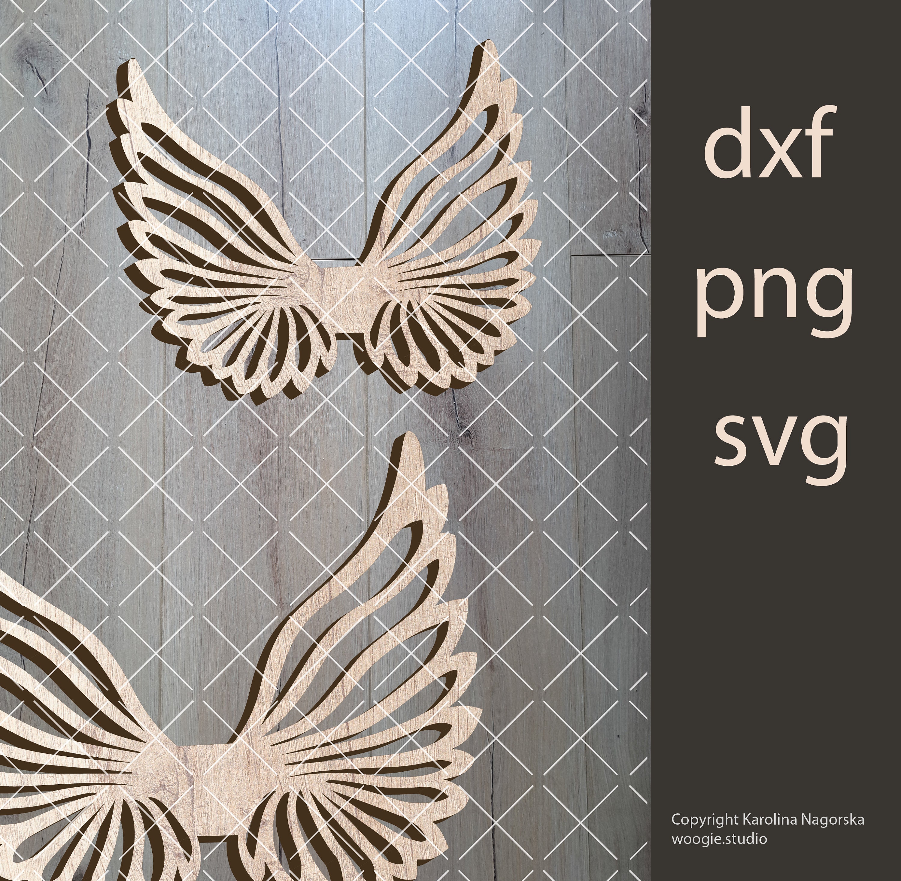 Alas de macramé, archivo SVG, archivo PNG, archivo DXF, archivo ...