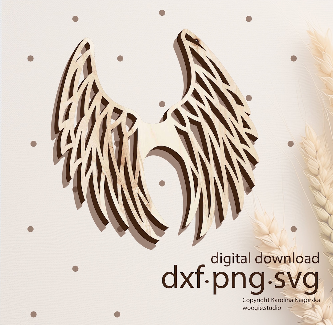 Alas de macramé, Archivo SVG, Archivo PNG, Archivo DXF, Archivo ...