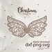Christmas Angel Macrame Wings Svg Files for Cutting Machine, Laser ...