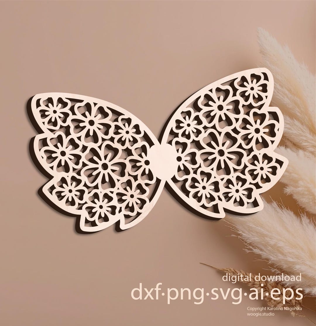 Angel Flower Wings Files for Laser, Svg Wings - Etsy