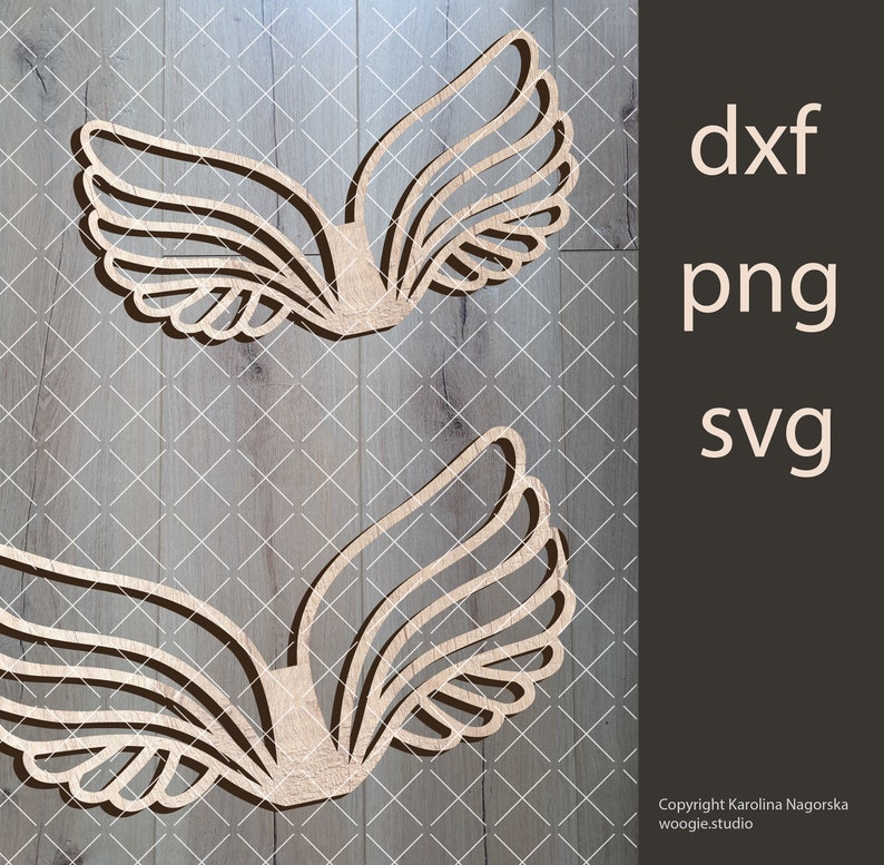 Alas de ángel, archivo SVG, archivo PNG, archivo DXF, archivo ...