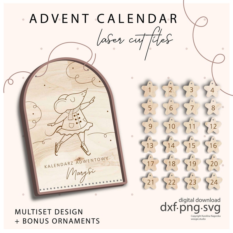 Laser Cut Advent Calendar - Etsy New Zealand