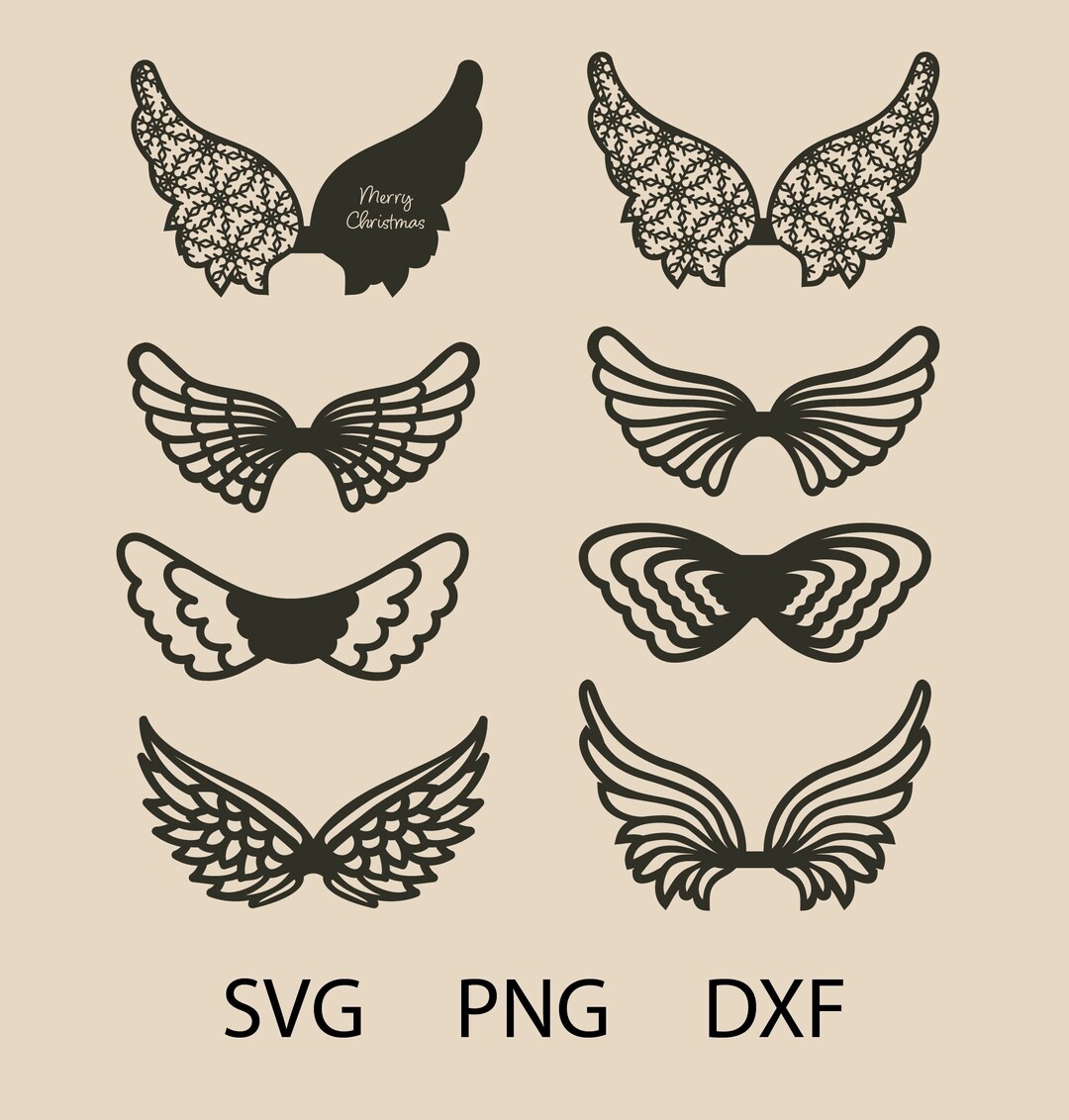 Alas de macramé SVG PNG archivo DXF - Etsy México
