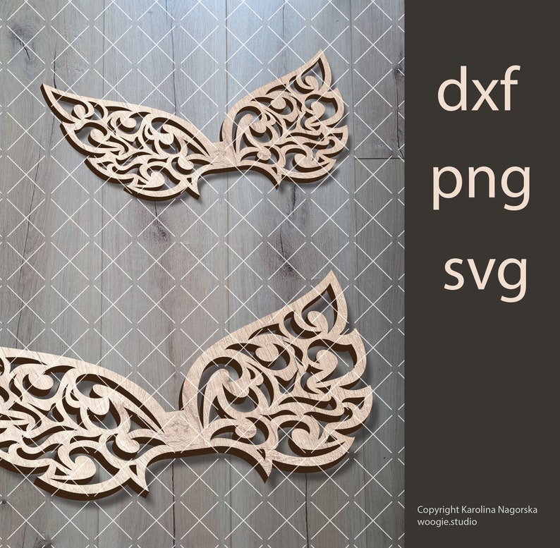 Macrame Wings, SVG File, PNG File, DXF File, Instant File, Wings Design ...