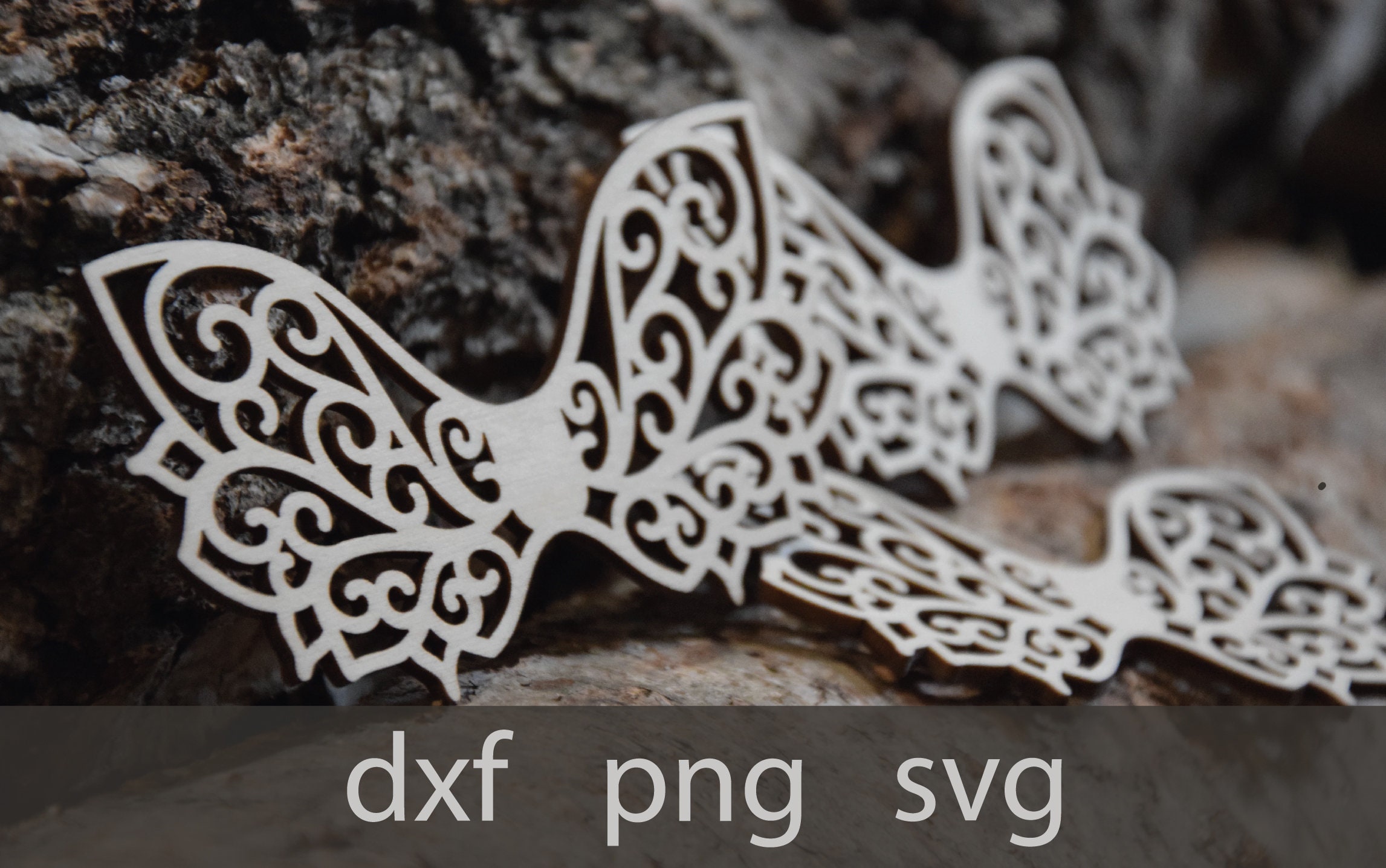 Angel Wings, Laser Cut File, Vector File, Svg, Dxf, Png, Digital Laser ...